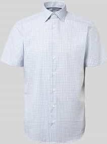 Christian Berg Regular Fit Business-Hemd aus Baumwolle mit Kentkragen