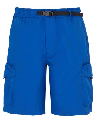 8 by YOOX NYLON BLEND BUCKLE-WAISTBAND CARGO SHORT