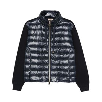 Herno Femme, Vestes, Bleu, Taille: 40 FR Short High-Neck Down Jacket