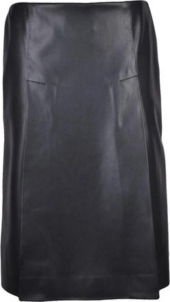 Stella McCartney Femme, Jupes, Noir, Taille: 38 FR Longuette en similicuir
