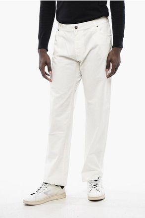 Corneliani ID LUXURY DENIM Ton-sur-ton Embroidered Denims size 42