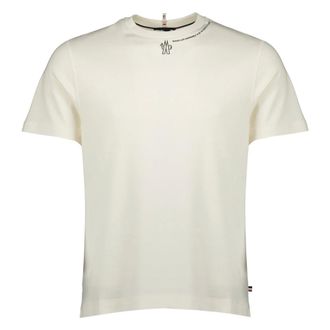 Moncler Homme, Tops, Beige, Taille: L T-shirt Logo