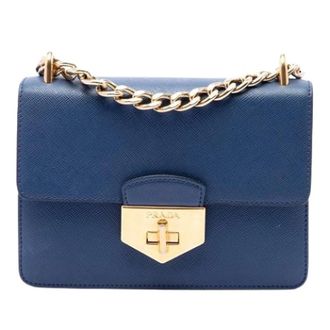 Prada Pre-owned Saffiano Umh&auml;ngetasche - - Pre-owned - Damen - Blau - ONE SIZE