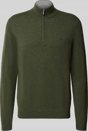 Fynch-Hatton Regular Fit Troyer aus Woll-Kaschmir-Mix