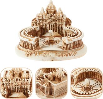 Valiclud Kleiner San Pietro Modell aus Harz Handgefertigtes Kompaktes Architekturmodell f&uuml;r Wohndekoration Stilvolle Skulptur f&uuml;r B&uuml;ro und Zuhause