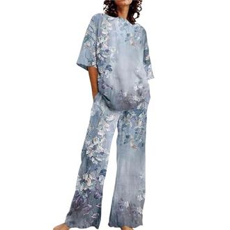 Generic Ensemble de surv&ecirc;tement pour femme - Sweat et pantalon de couleur unie - Surv&ecirc;tement de sport pour femme - Ensemble de surv&ecirc;tement pour femme, gris, X