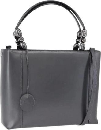 Dior Sac &agrave; main vintage Pre-owned en &eacute;mail - Femme - Pre-owned - Gris - Taille: ONE Size