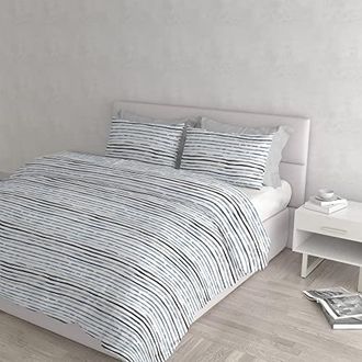 Italian Bed Linen Federbettbezug Baumwolle Athena, Doppelte, Sofia BLU