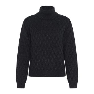 Part Two Femme, Pulls, Noir, Taille: 38 FR Col roulés