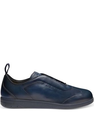 Santoni Klassische Slip-On-Sneakers - Blau