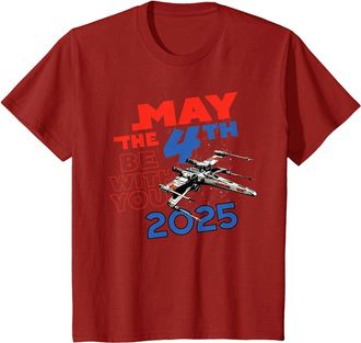Star Wars Day: May the 4th Be With You 2025 X-Wing Fighter T-Shirt