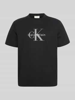 Calvin Klein Jeans Relaxed Fit T-Shirt aus reiner Baumwolle mit Logo-Print