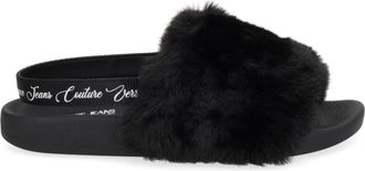 Versace Jeans Couture Femme, Chaussures, Noir, Taille: 35 EU Padded Strap Platform Sandales