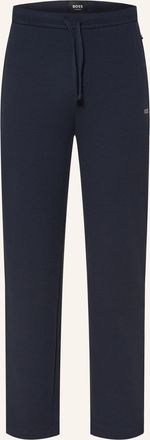 HUGO BOSS Schlafhose Waffle blau