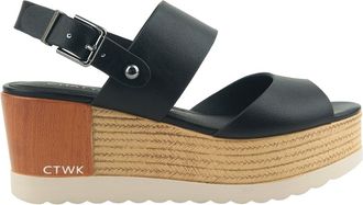 Chattawak Damen 9irisnoir38 Sandale mit Absatz, Schwarz, 38 EU