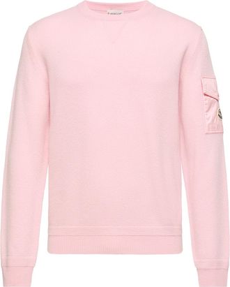 Moncler Moncler Wool Jumper, Men, Pink, Size: Xxl