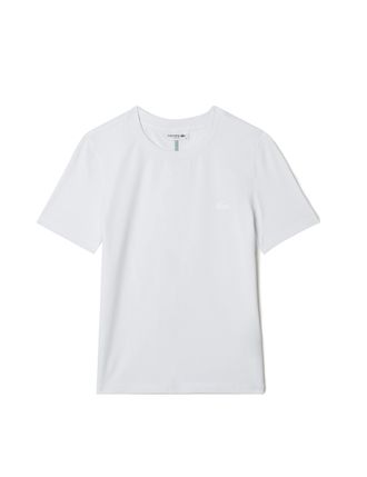 Lacoste Damen Tf1266 Turtle Neck T-Shirt, wei&szlig;, XS