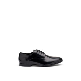 Frau Homme, Chaussures, Noir, Taille: 39 EU Derby en cuir bross&eacute;