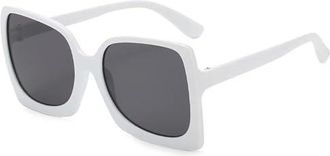 Generic Lunettes De Soleil &Agrave; Grande Monture For Hommes, Dext&eacute;rieur For Femmes, Vacances(White)