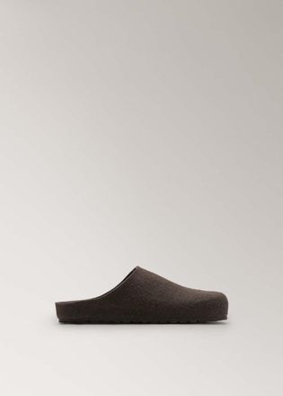 Mango Chaussons en feutre marron - Femme - 36 - MANGO