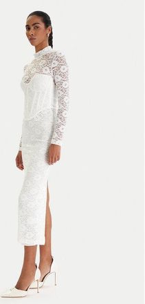 Bardot Bardot Coctailkleid Carmen 60189DB Wei&szlig; Slim Fit