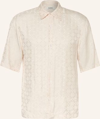 Sandro Sandro Kurzarm-Hemd Regular Fit Aus Jacquard weiss