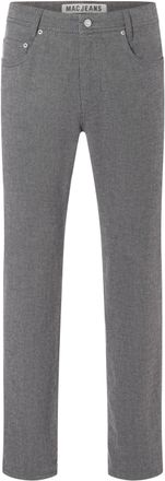 MAC Broeken Stoffhose MAC Arne, Herren, Gr. 34, L&auml;nge 32, grau (flannel), Web, Obermaterial: 97% Baumwolle, 3% Elasthan, unifarben, regular fit kn&ouml;chellang, Hosen