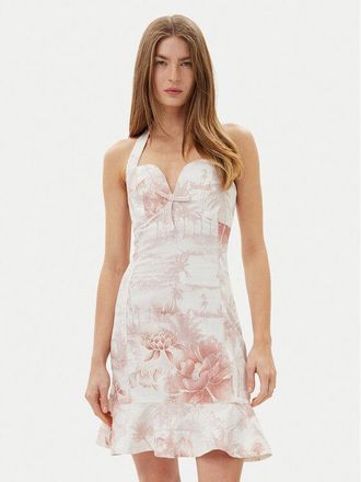 Guess Sommerkleid W5GK40D5NC1 Weiß Slim Fit