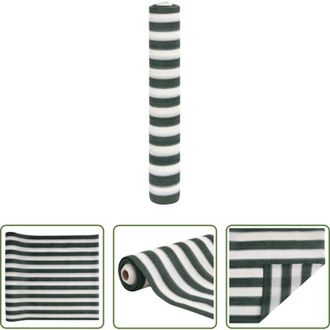 vidaXL vidaXL Balkonschatten - Zaunblende Gr&uuml;n und Wei&szlig; 1,5x25 m HDPE 150 g/m&sup2;