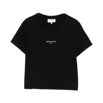 Maison Kitsun&eacute; Damen, Oberteile, Schwarzk, SGr&ouml;&szlig;e
