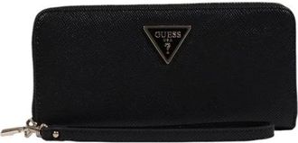 Guess Femme, Accessoires, Noir, Taille: ONE Size Portefeuille en Polyéthylène Noir à Fermeture Éclair