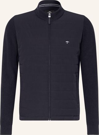 Fynch-Hatton Fynch-Hatton Strickjacke Im Materialmix blau