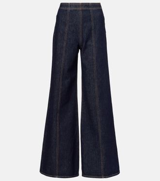 Ulla Johnson High-Rise Wide-Leg Jeans Bianca