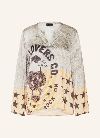 Grace Grace Blusenshirt Aus Satin grau