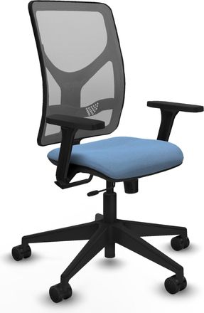 Piqueras y Crespo B&uuml;rostuhl, verstellbare Armlehne, h&ouml;henverstellbare Lendenwirbelst&uuml;tze, ausgestattet mit Syncro/Traslack und Schneideschaum. Mit Rollen von 65 mm Nylo