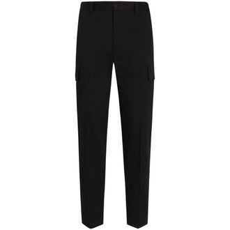 Dolce & Gabbana Schwarze Cargohose mit Seitentaschen - - Trousers - Herren - Schwarzk - L