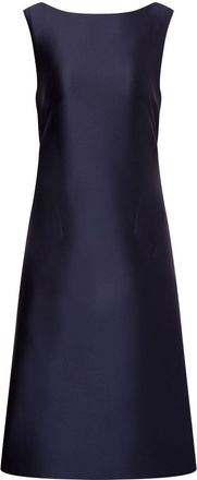 Alberta Ferretti robe en soie - Bleu
