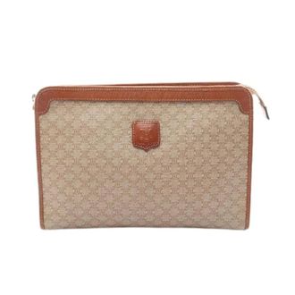 Celine Pochette Pre-owned en toile enduite Macadam - Femme - Pre-owned - Beige - Taille: ONE Size