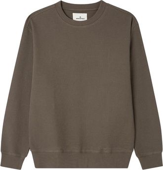 Springfield Herren Waffle Jersey L/S Ribbed Cuffs Structure Sweatshirt, hautfarben, Medium