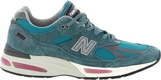 New Balance Homme, Sport, Vert, Taille: 42 1/2 EU 991v2 Baskets