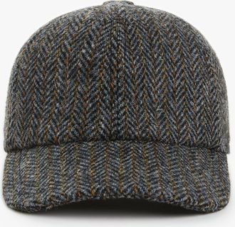 Saison 1865 Casquette &agrave; imprim&eacute; chevrons en laine