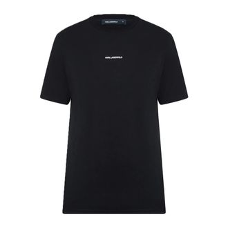 Karl Lagerfeld T-Shirt mit Palmen-R&uuml;ckenprint - - Tops - Herren - Schwarzk - 2XL