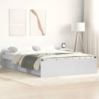 vidaXL Bettgestell Wei&szlig; 140x200 cm Vidaxl