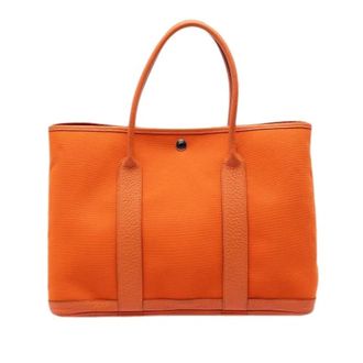 Herm&egrave;s Pre-owned Toile Garden Party 36 Tote Bag - - Pre-owned - Damen - Orange - ONE SIZE