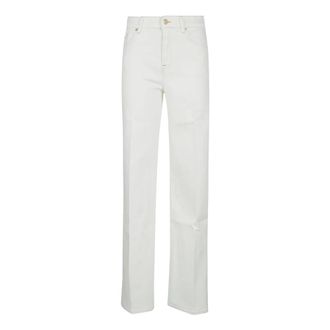 7 For All Mankind Lotta Wide Leg Jeans - - Jeans - Damen - Wei&szlig; - W24