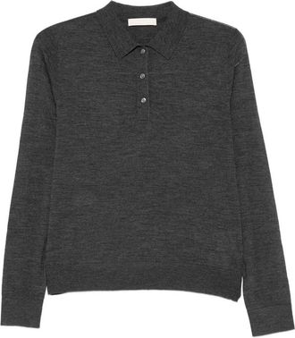 Eleh Long-sleeve Polo Sweater