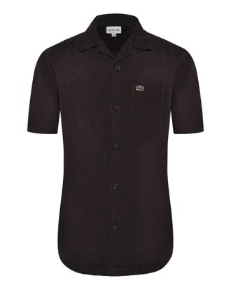 Lacoste Sommerliches Kurzarmhemd aus Leinen mit Brusttasche in
