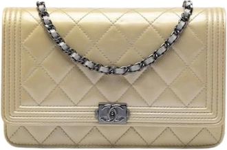 Chanel Sac bandouli&egrave;re vintage doccasion - Femme - Pre-owned - Beige - Taille: ONE Size