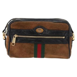 Gucci Sac bandouli&egrave;re vintage Pre-owned - Femme - Pre-owned - Brun - Taille: ONE Size