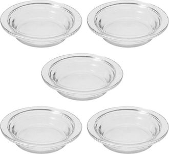 Amosfun 5 Stück Teiliges Glas-wachsverdampfer-ersatzschalen Hitzebeständig Transparent Aromatherapie Duftölwärmer für Zuhause Aromadiffusor Zubehör